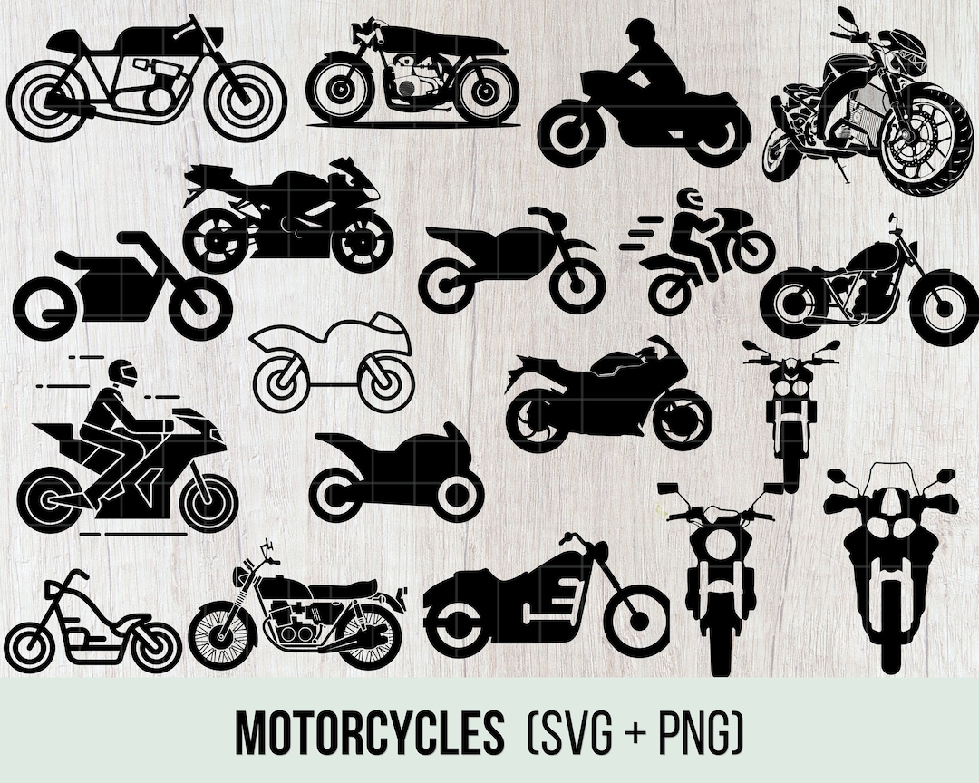 Motorcycle SVG Bundle, Motorcycle Clip Art, Motorcycle PNG - Etsy