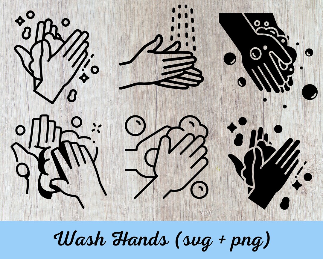 Wash Hands SVG, Hand Wash, Washing Hands, PNG, Digital Download ...