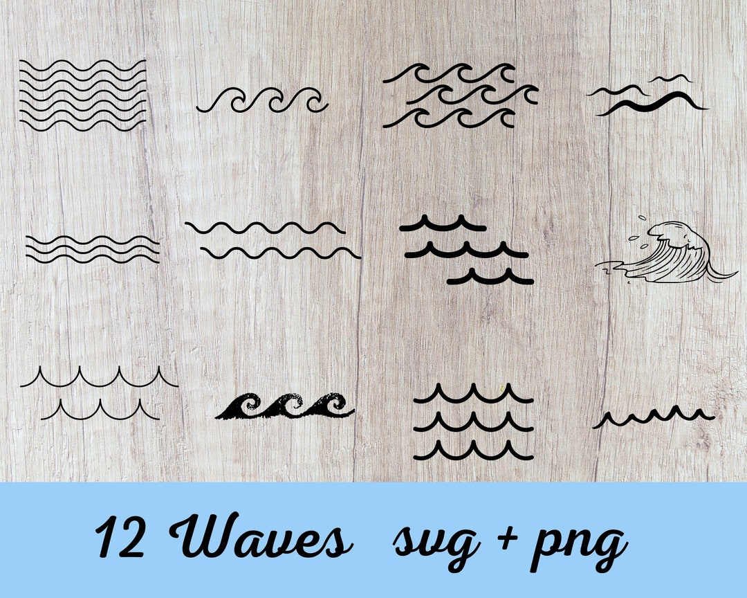 Wave Svg, Waves Svg, Wave Svg Bundle, Beach Svg, Ocean Svg, Water Svg ...