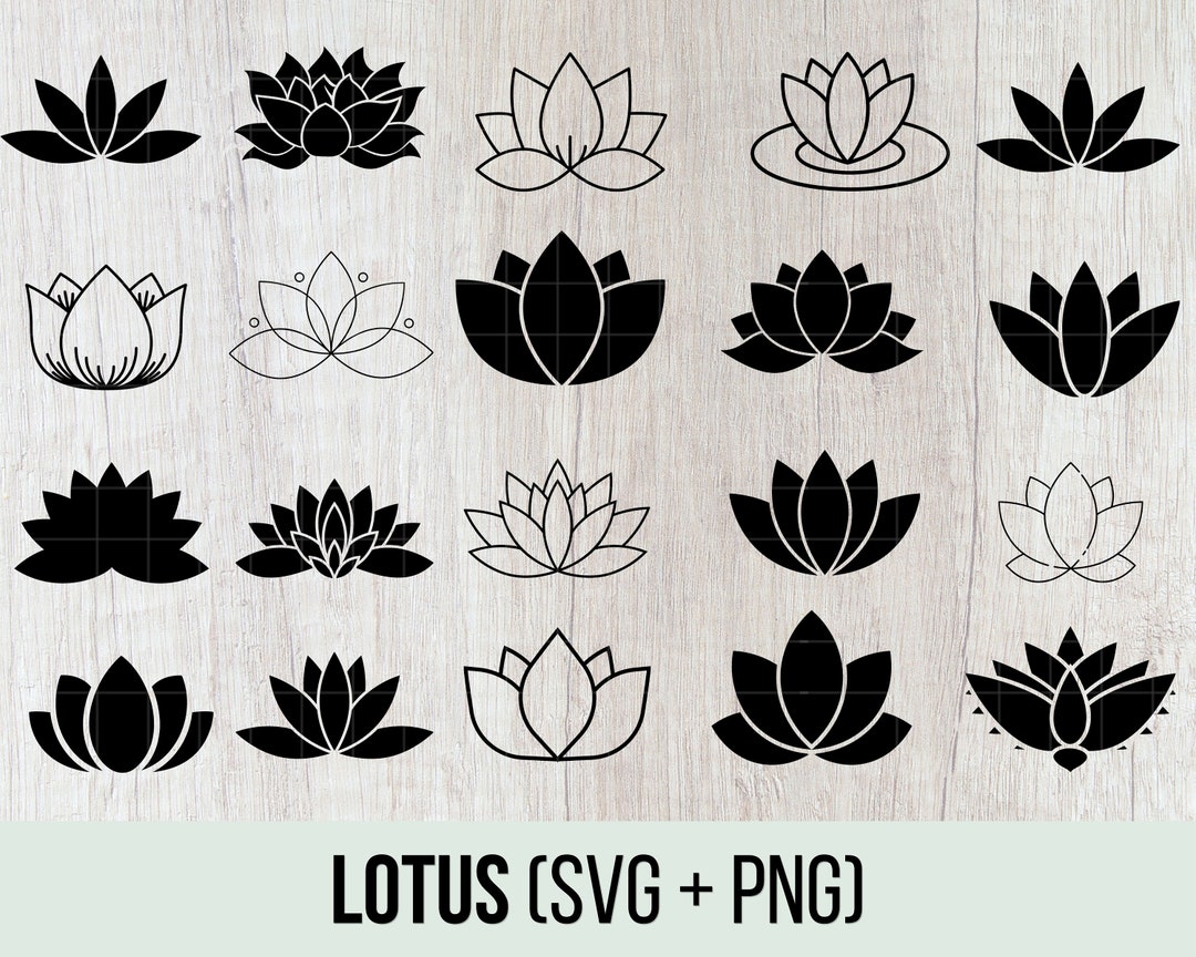 Lotus SVG, Lotus Clipart, Lotus Flower, Flower Svg, Lotus Silhouette ...