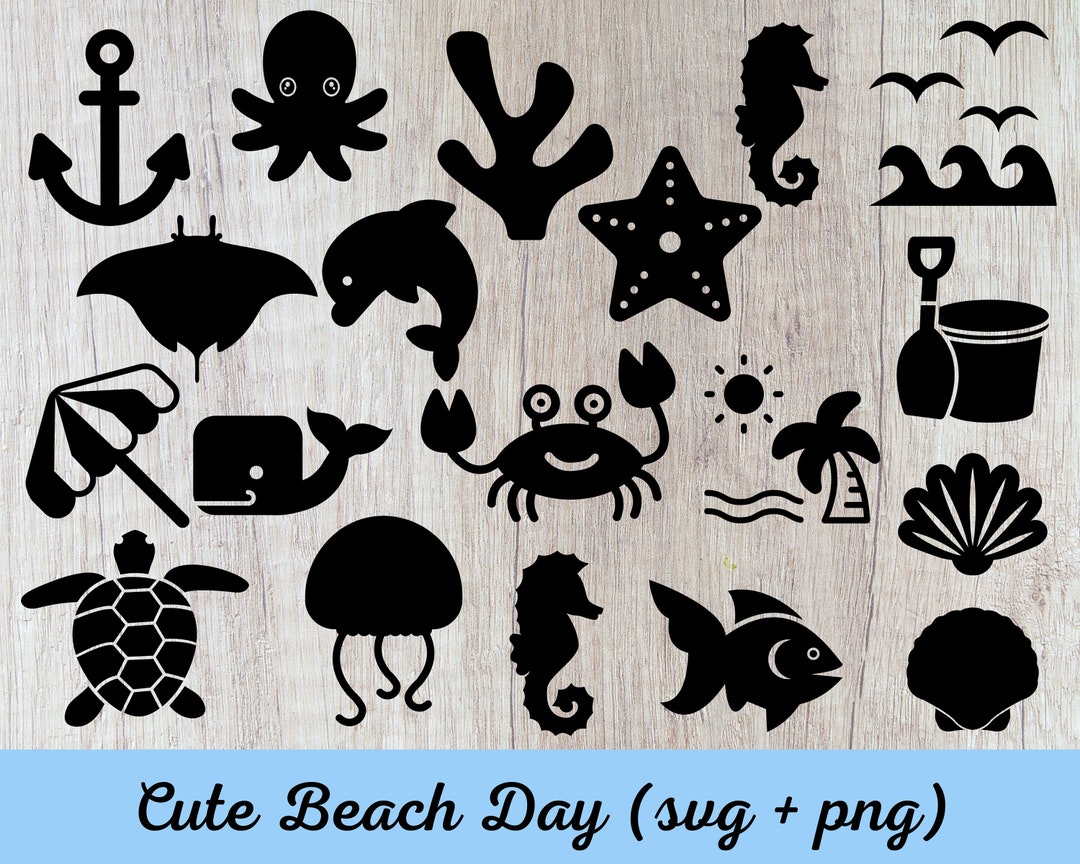 Beach Svg Bundle, Ocean Svg, Under the Sea Svg, Sea Life Svg, Baby ...