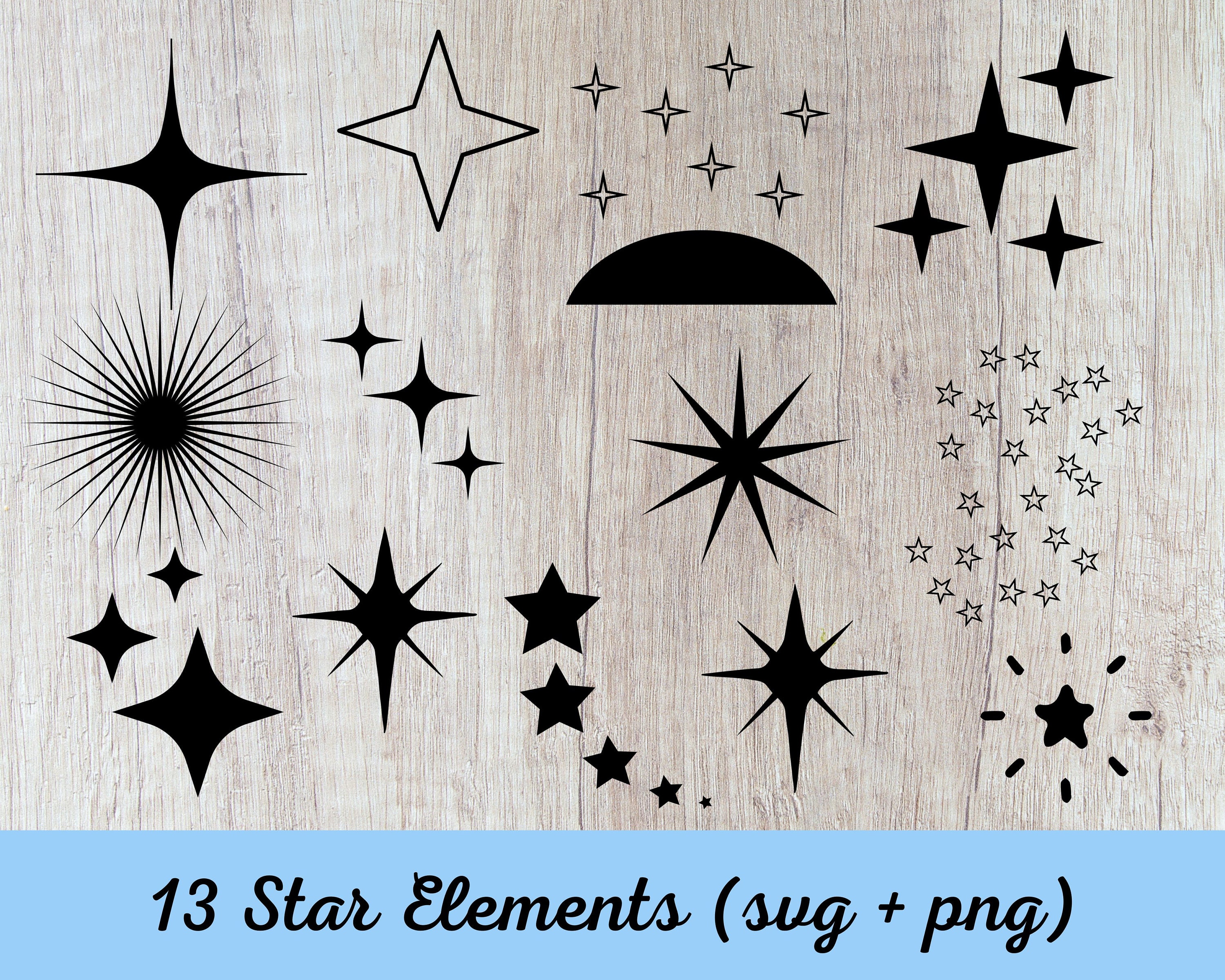 Celestial Svg, Sparkle Png, Star Svg, Star Png, Sparkle Stars Svg ...