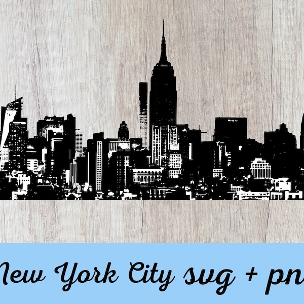 New York Skyline Cutout - Etsy