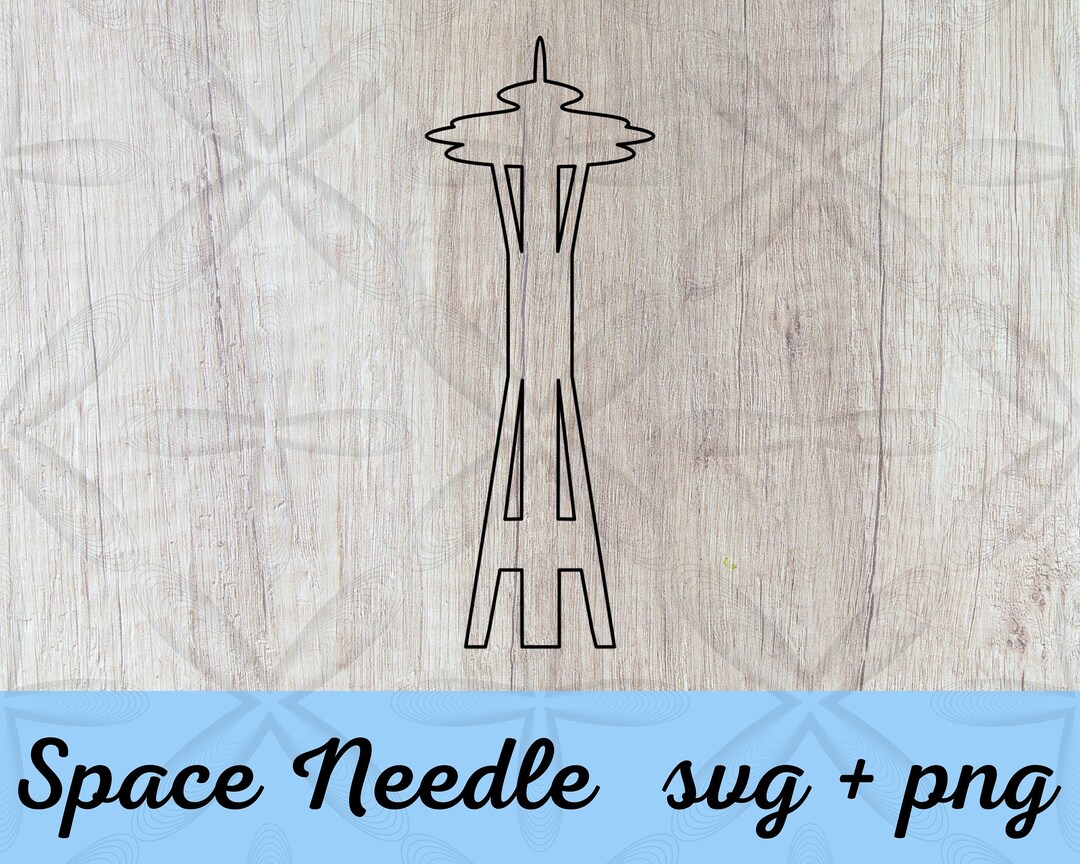 Space Needle SVG, PNG - Etsy