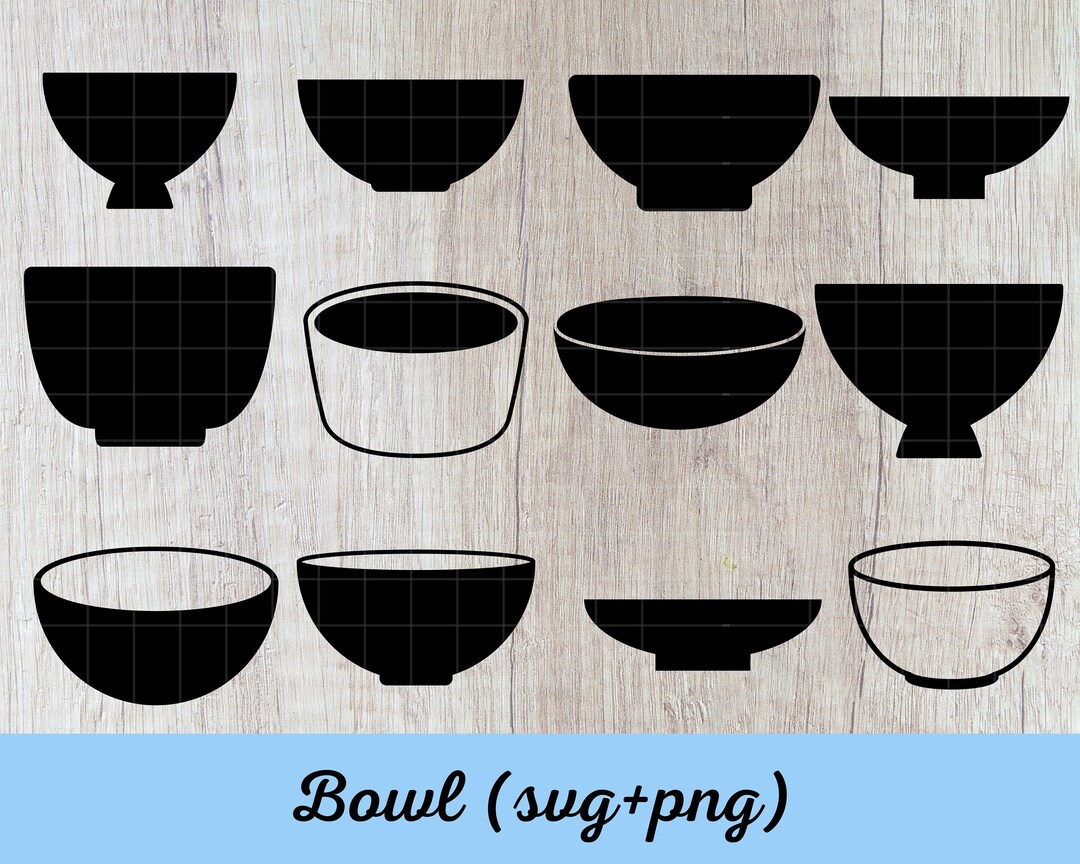Bowl Svg, Bowls, Clipart, Png - Etsy UK
