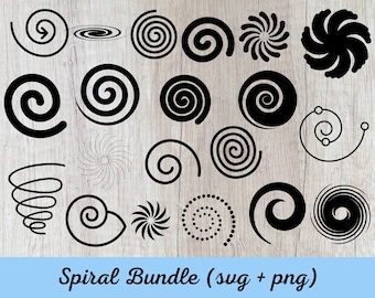 Spiral Image Bundle, Spiral Svg Ai Eps Png, Spiral Cut Files, Swirl Svg ...