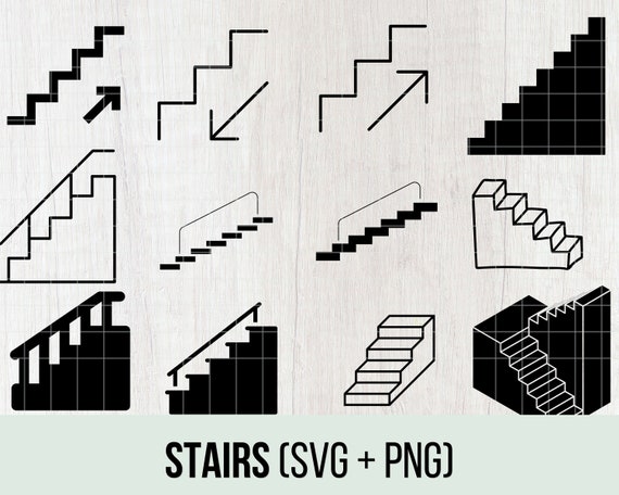 Stairs Svg Staircase Svg Stairs Clipart Stairs Clip Art - Etsy India