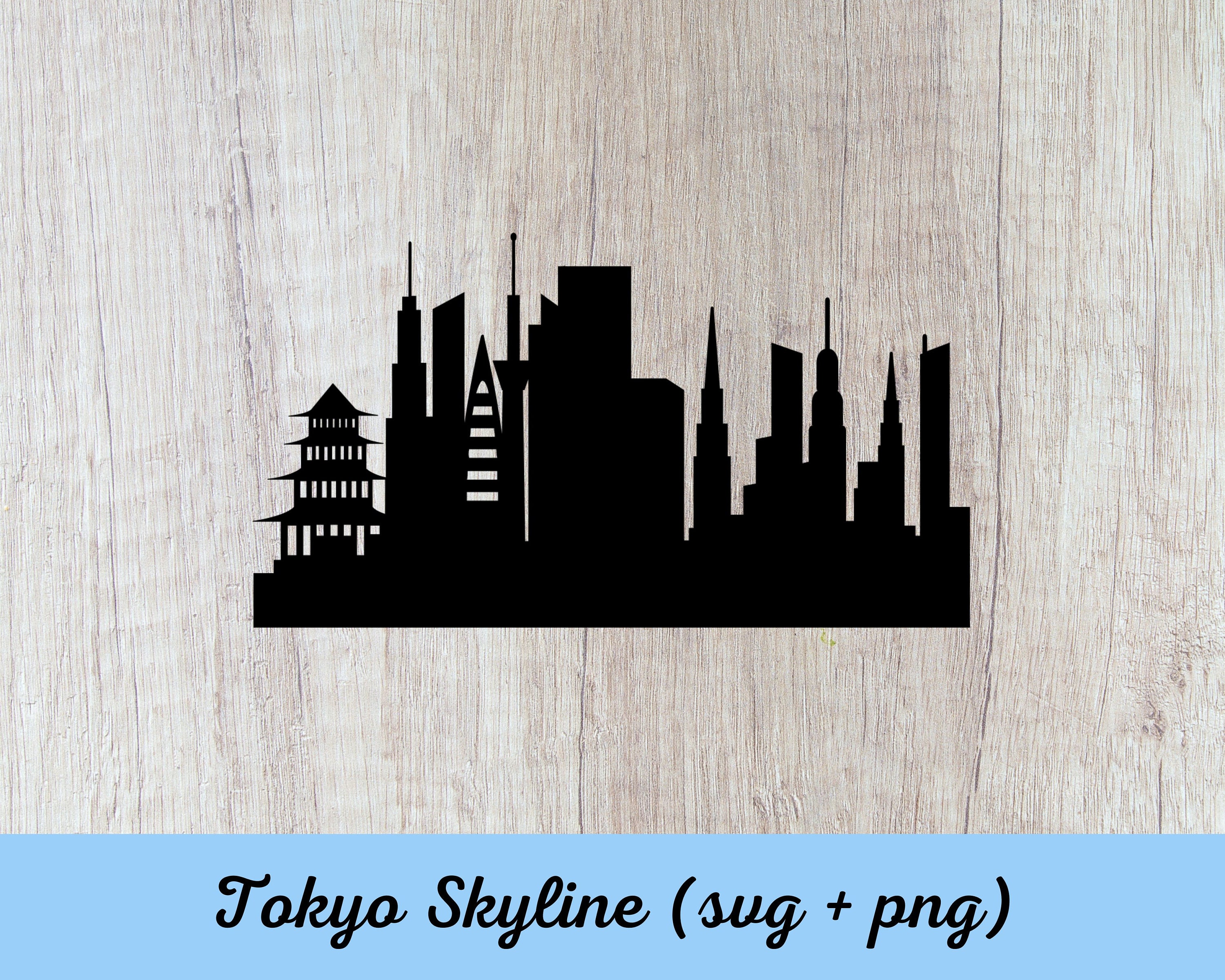 Tokyo Skyline SVG - Etsy