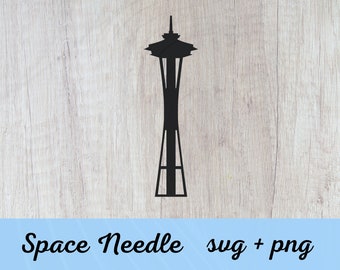 Seattle Washington Skyline Space Needle SVG / PNG Clipart - Free ...