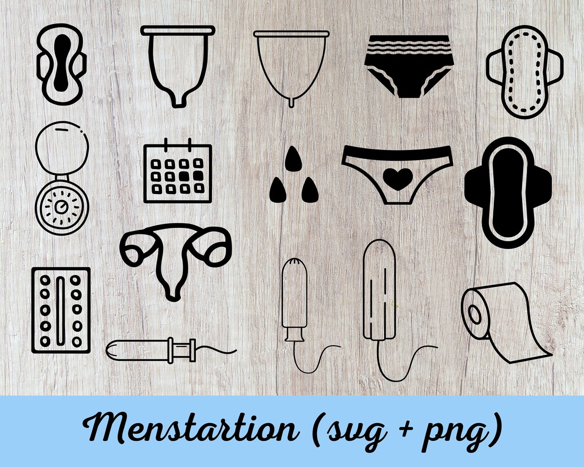 Uterus Feminine Hygiene PNG Tampon Svg Pad Svg Period Svg - Etsy