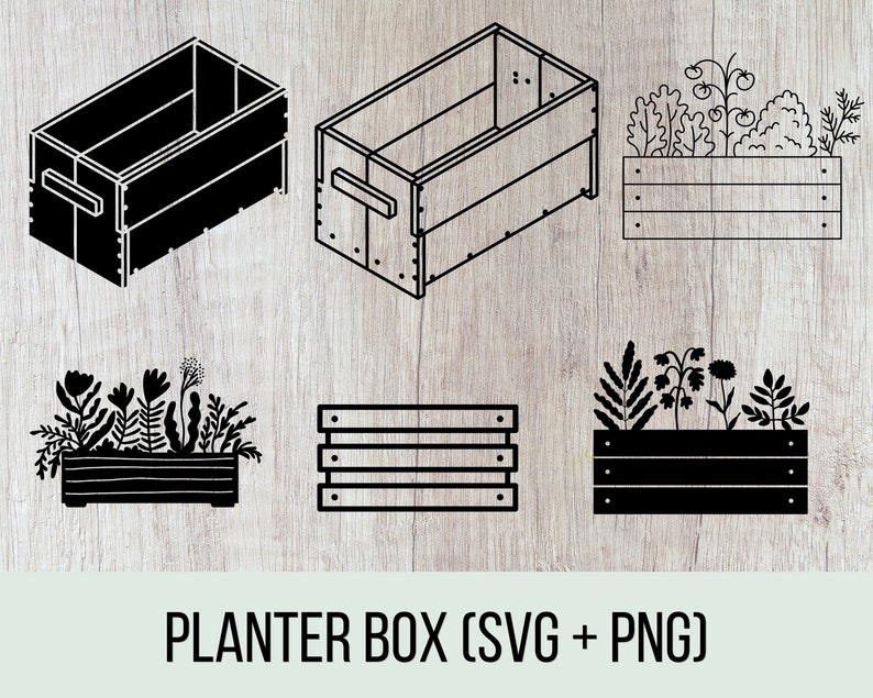 Planter SVG Planter Box Svg Raised Garden Vegetable Garden - Etsy Singapore