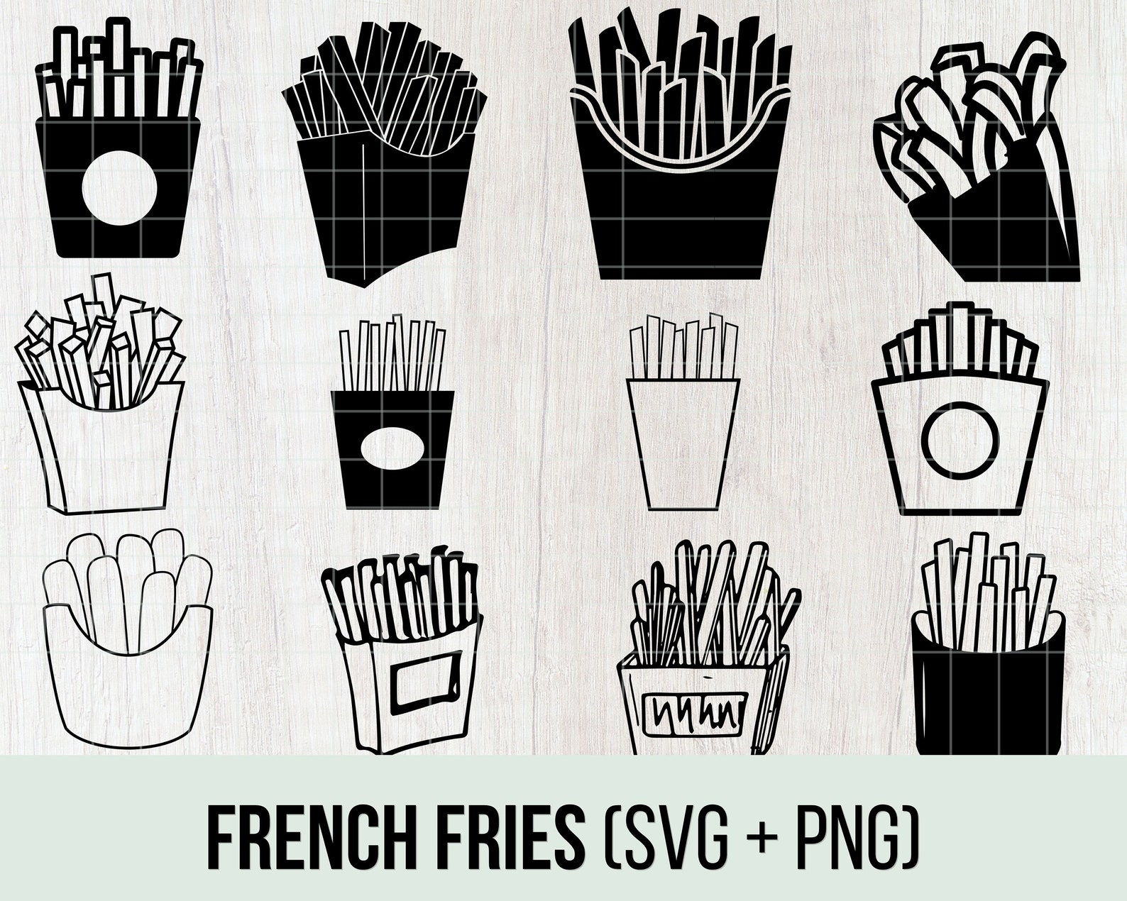 French Fries Svg Image, French Fries Svg Cut Files, French Fries Svg ...