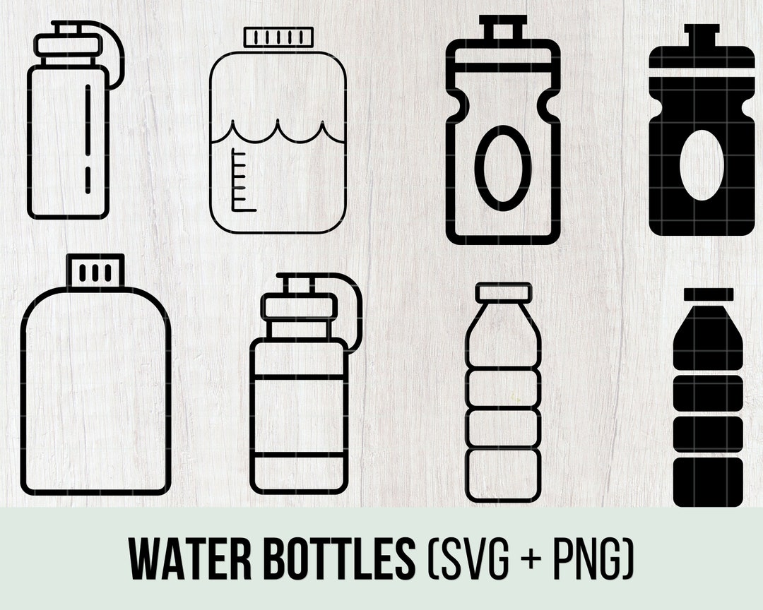 Water Bottle Bundle, PNG, SVG, Digital Download, Printable - Etsy