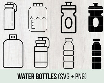 Water Bottle | PNG | SVG | Digital Download | Printable - Etsy