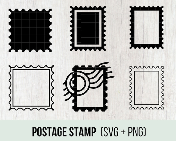 Postage Stamp Clipart Black And White