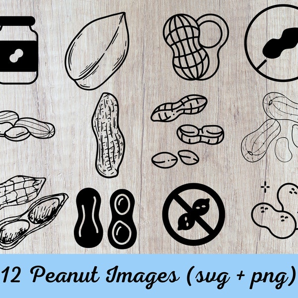 Peanut Outline Svg - Etsy