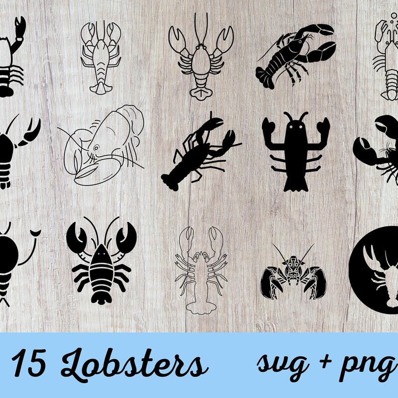 Lobster Svg - Etsy