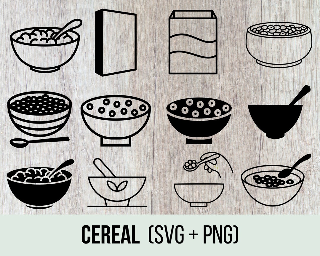 Cereal SVG, Imágenes Prediseñadas de cereales, Caja de cereales ...