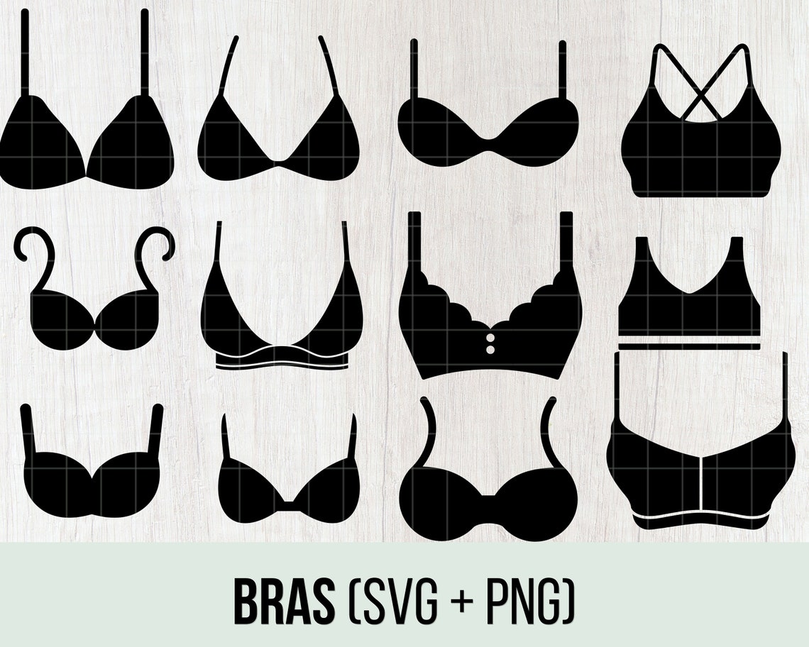 Bra Svg Bras Svg Sports Bra Svg Bra Clipart Bra Clip Art - Etsy