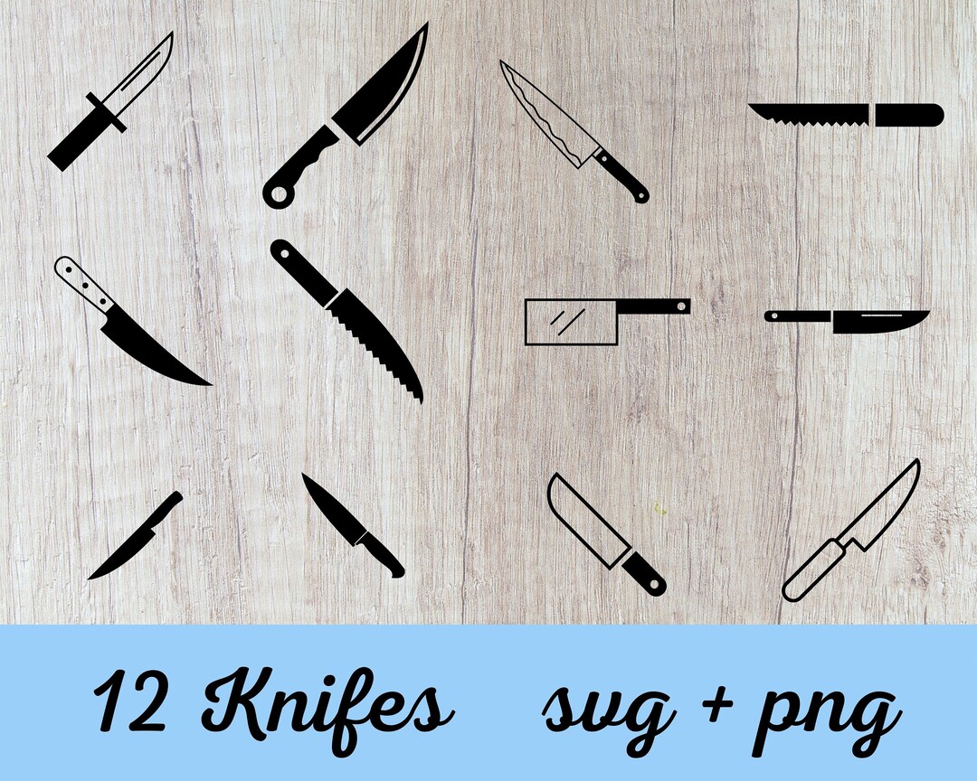 Knife Svg, Knife Bundle Svg, Sharp Knife Svg, Kitchen Knife Png ...