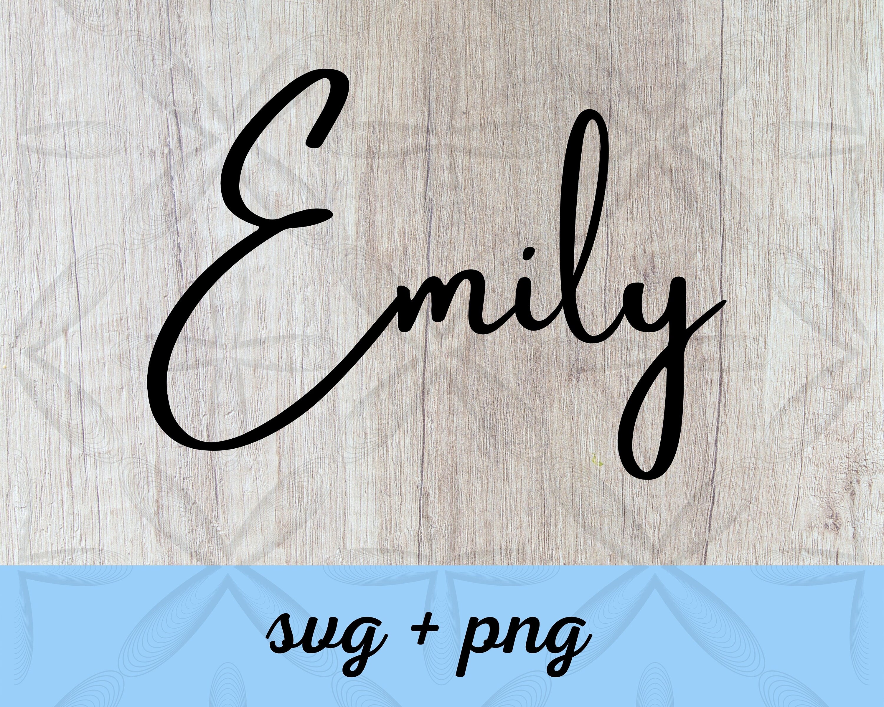 Emily svg Nombres svg Hermosos nombres de bebés svg Nombre | Etsy España