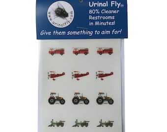 Urinal Fly Potty Target Stickers Set of 12 Grey Targets | Etsy