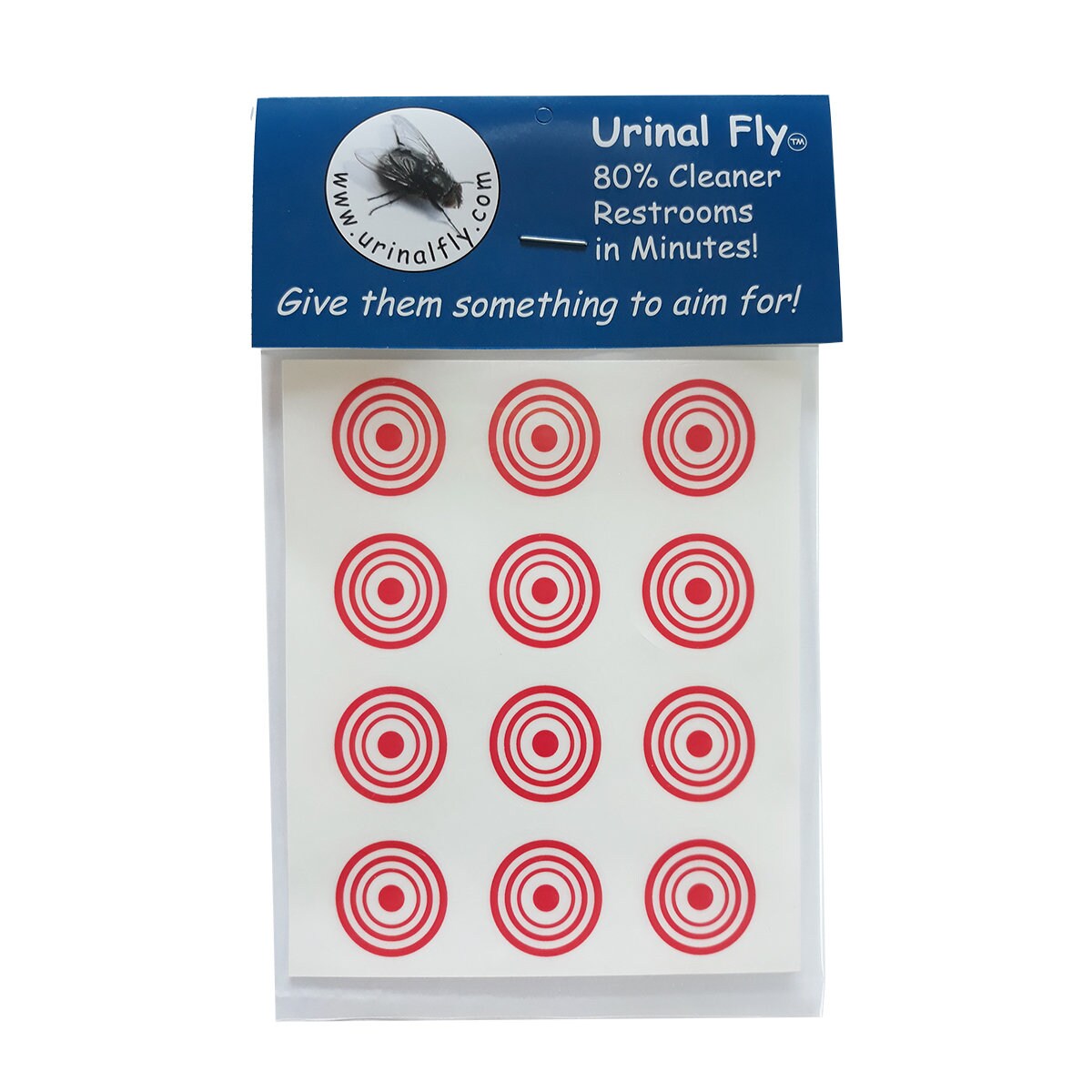 Urinal Fly Potty Target Stickers, Set of 12, Red Bullseye Targets - Etsy