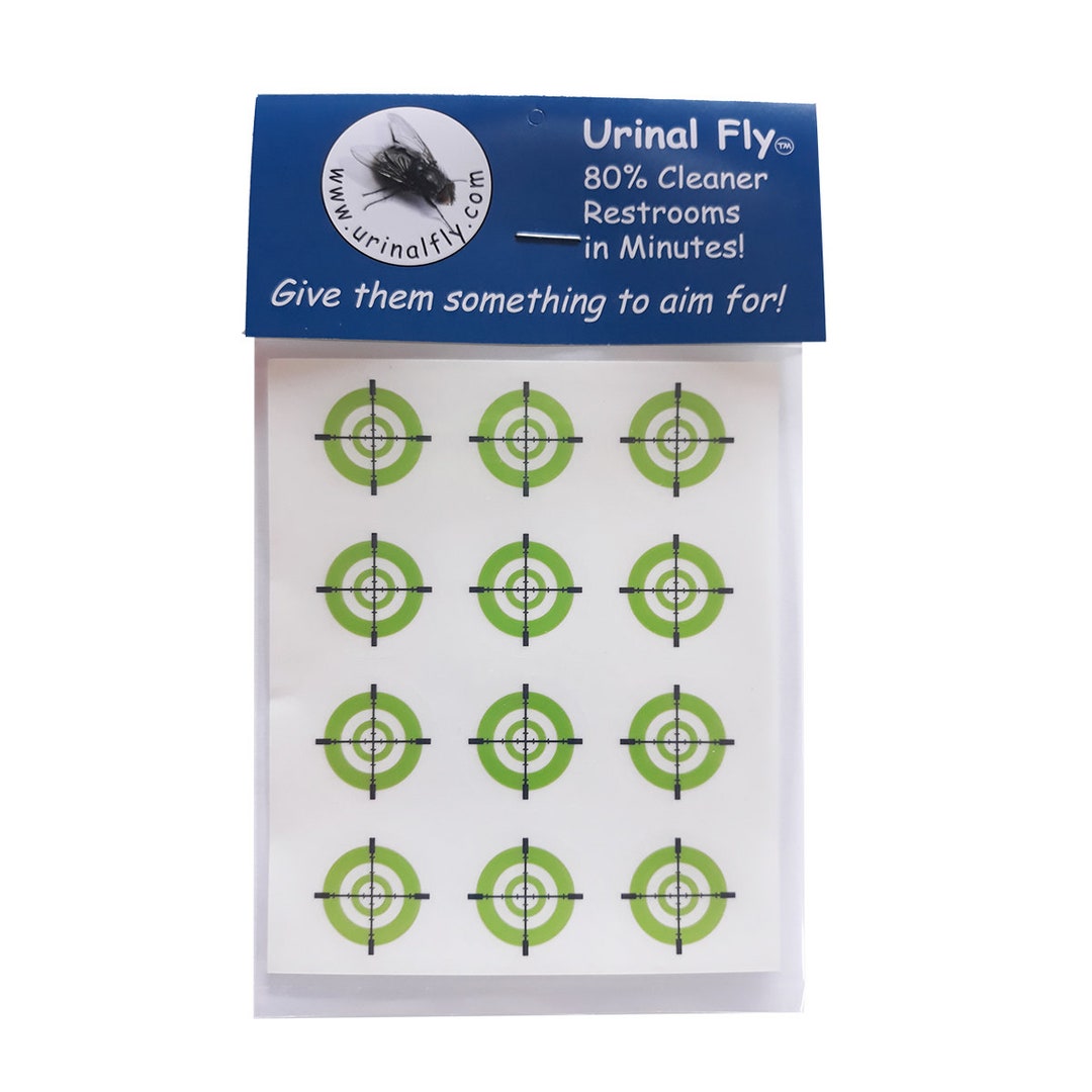 Urinal Fly Potty Target Stickers Set of 12 Lime Green - Etsy