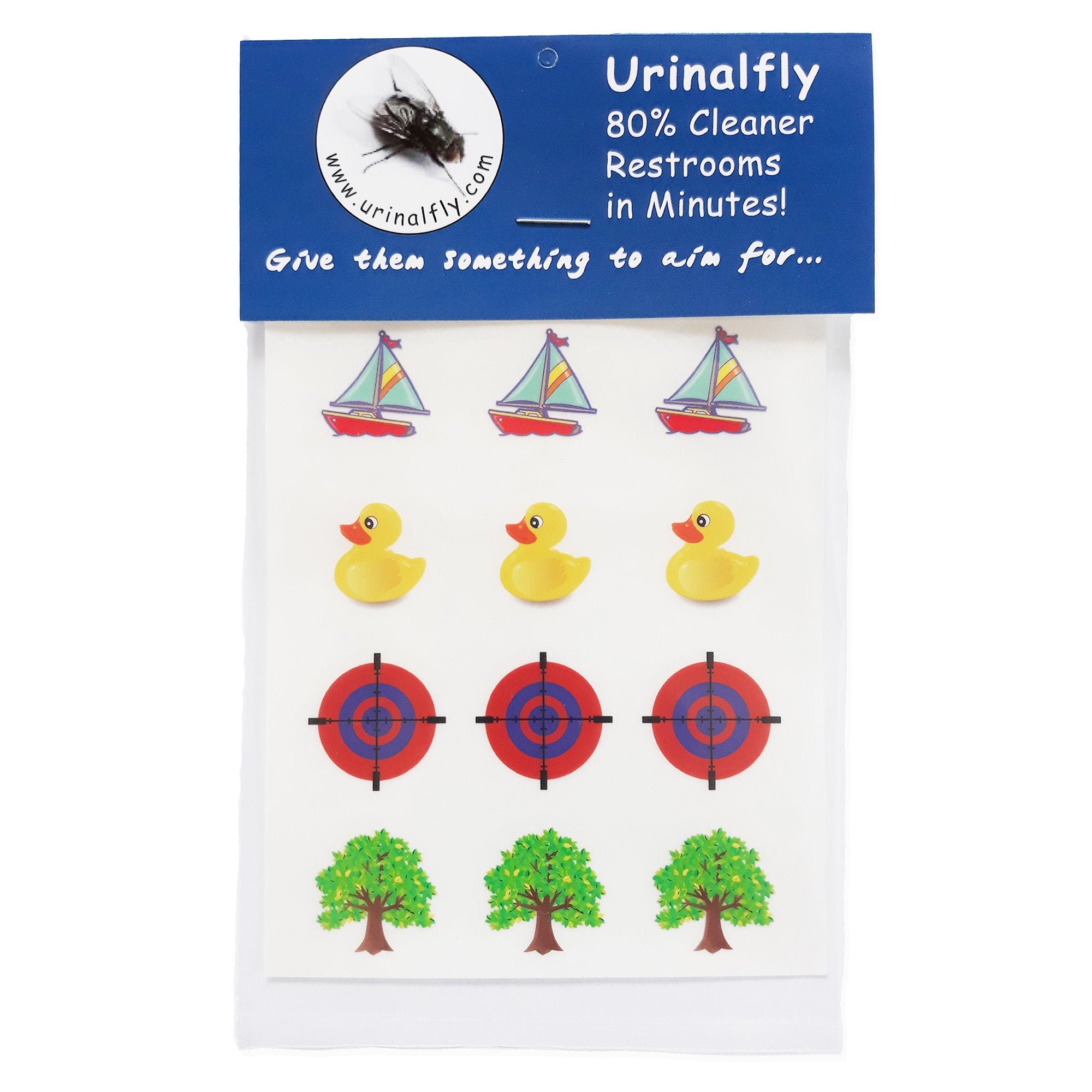 Urinal Fly Potty Target Stickers Set of 12 Duckie Tree - Etsy