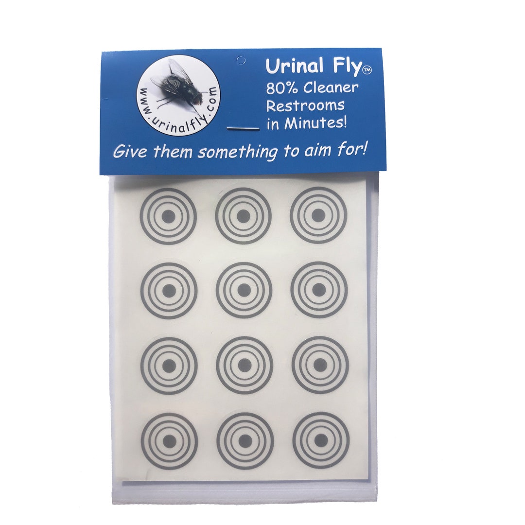 Urinal Fly Potty Target Stickers, Set of 12, Grey Targets - Etsy