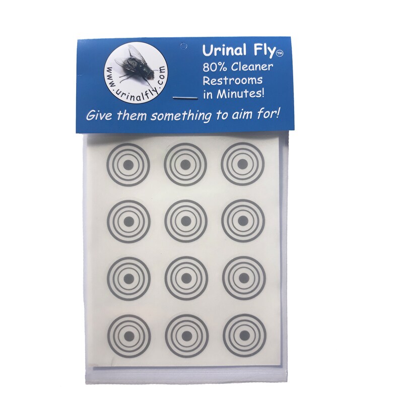 Urinal Fly Potty Target Stickers, Set of 12, Grey Targets - Etsy