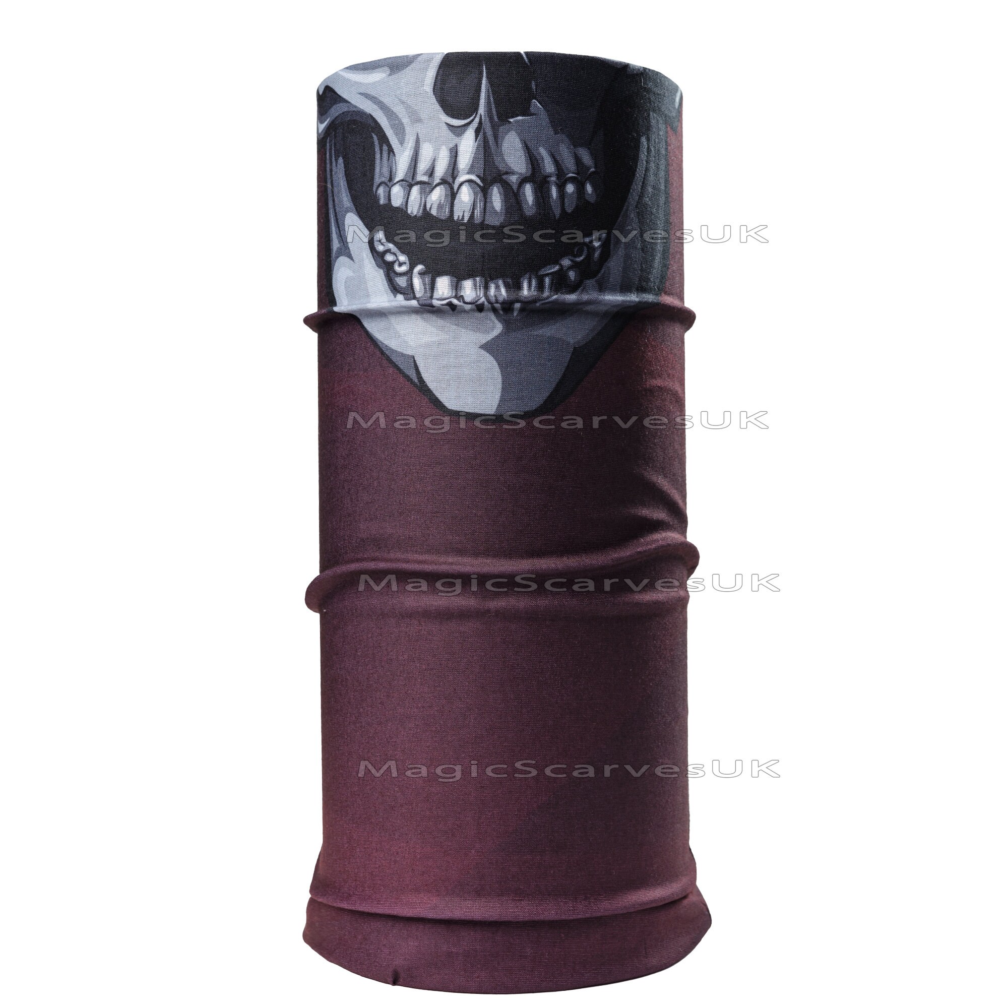 Cycle Neck Tube Scarf Snood Ghost Skull Scarf Neck Warmer Head Band ...