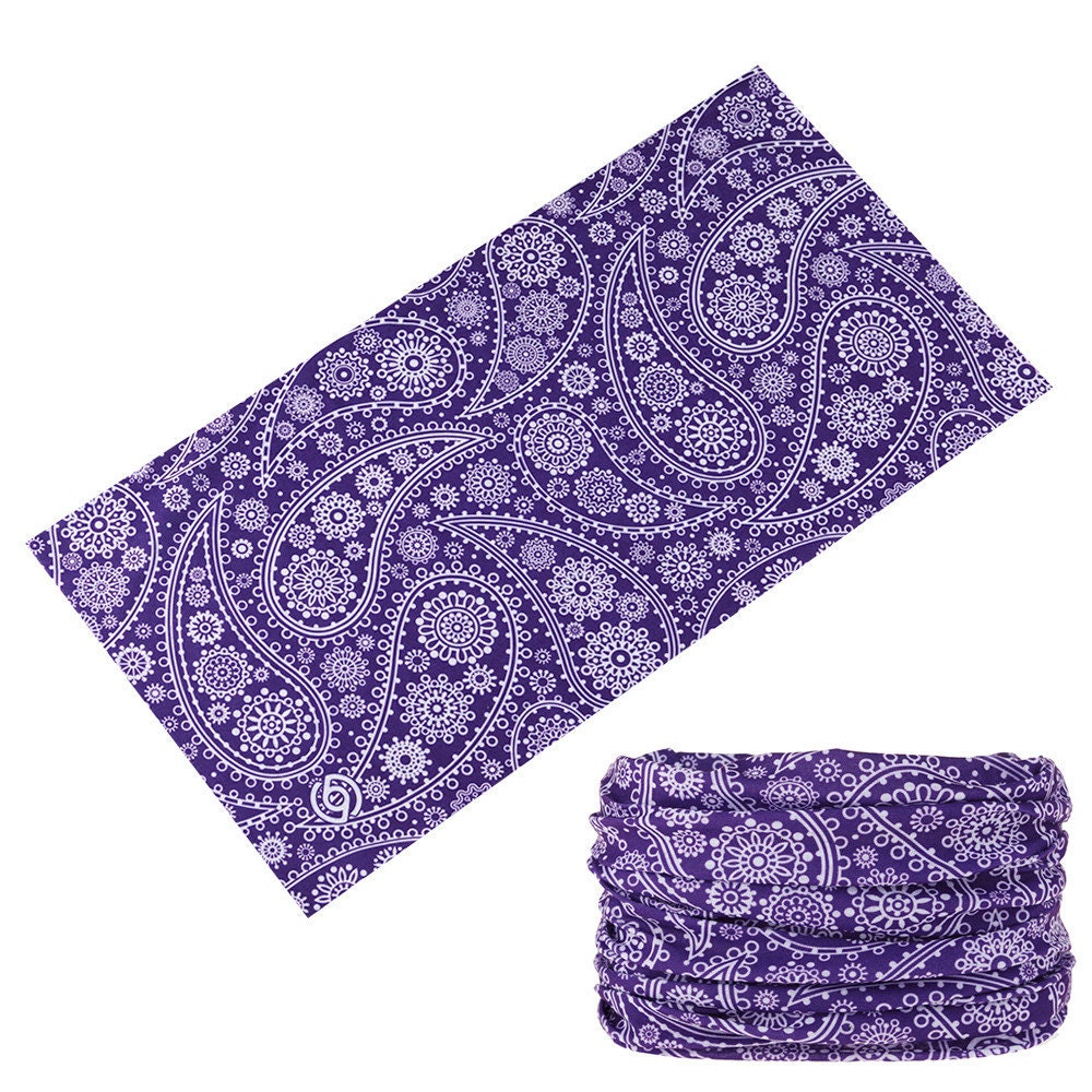 Black Paisley Scarf Unisex Neck Tube Warmer Scarf Snood - Etsy UK