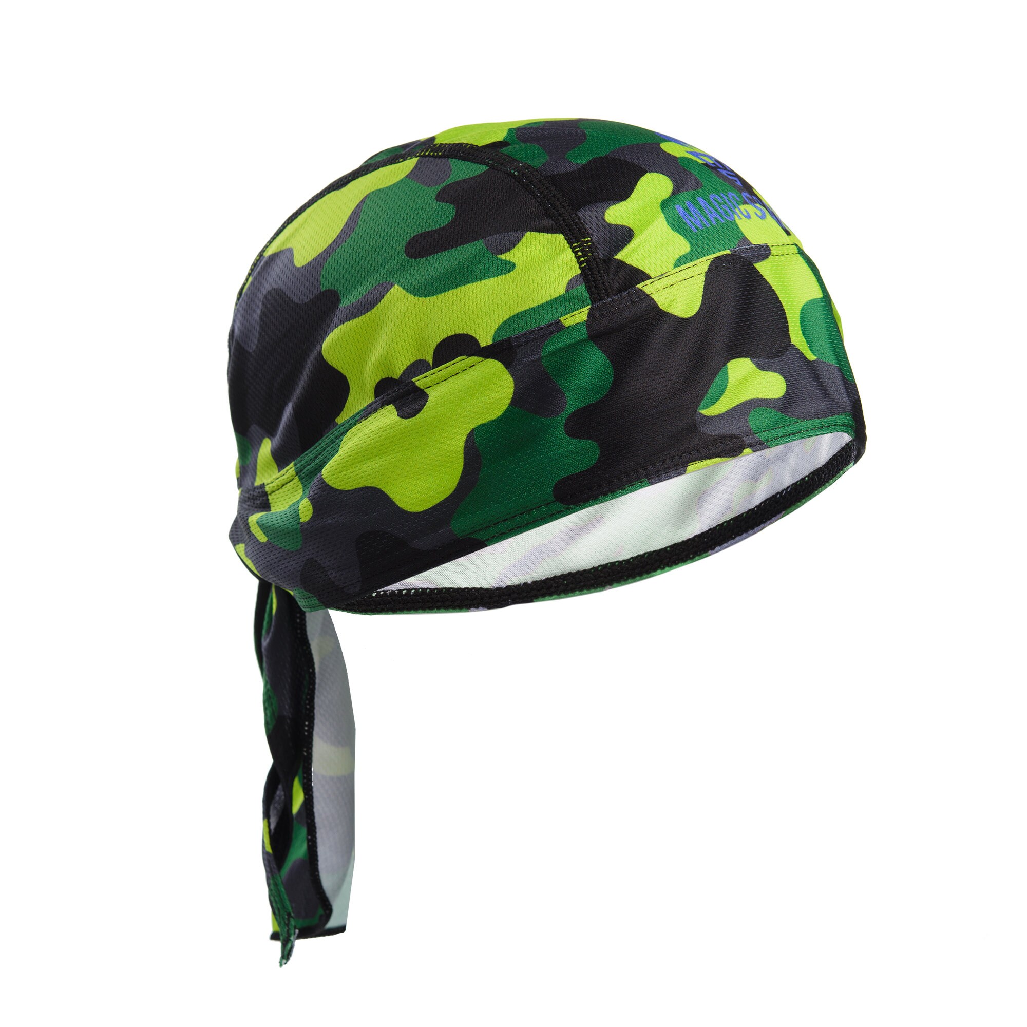 Durag Skull Caps for Men Fitted Cycling Tie Down Bandana Grey Army ...