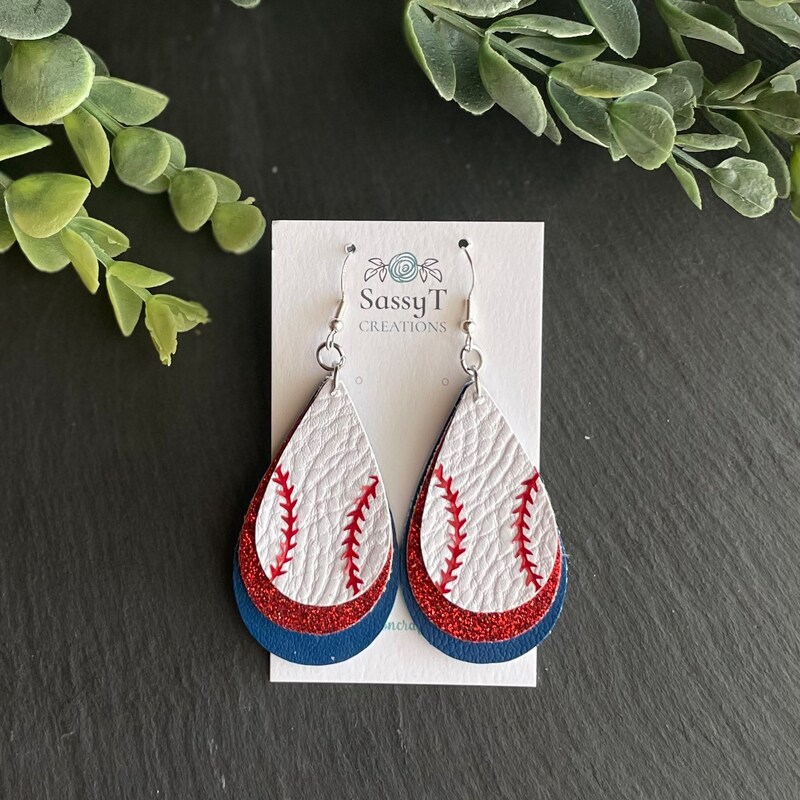 Baseball Earrings - Etsy