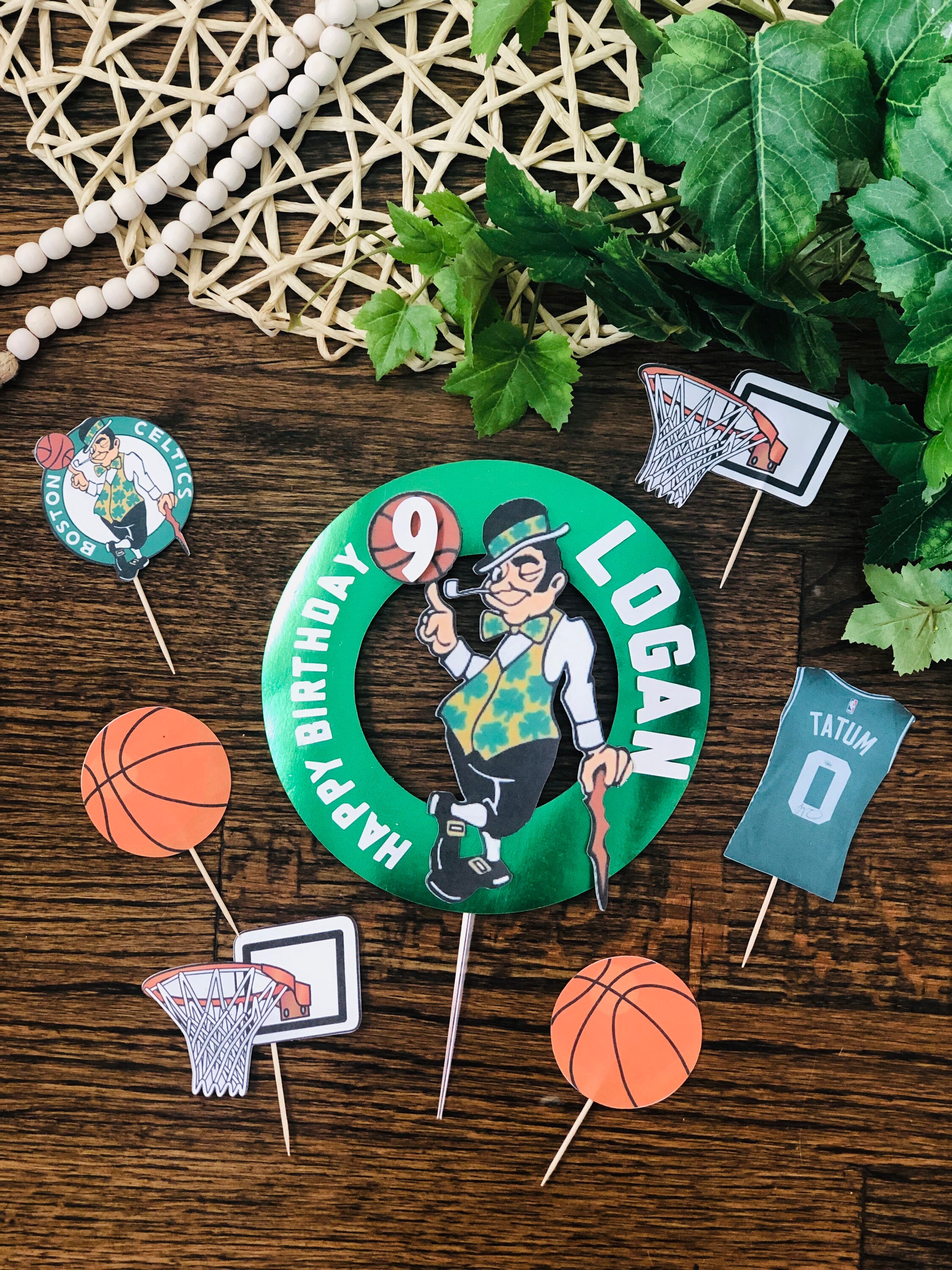 Basketball Cake Topper | Etsy