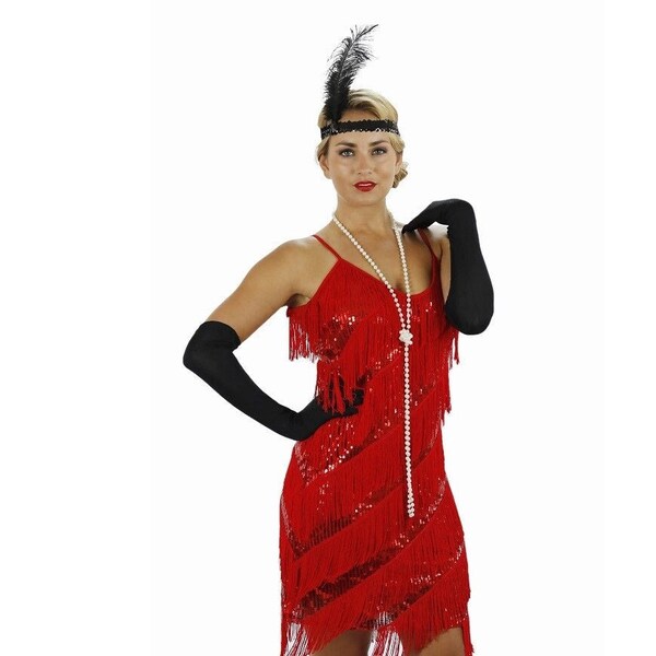Red Flapper Dress - Etsy