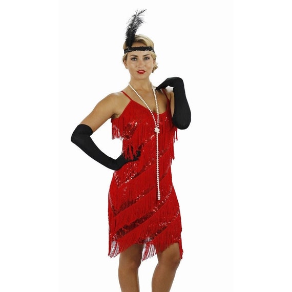 Red Vintage Flapper Dress