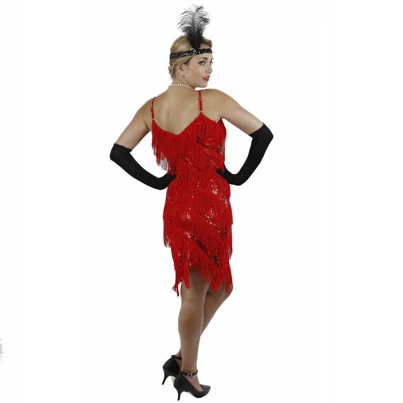 Red Vintage Flapper Dress