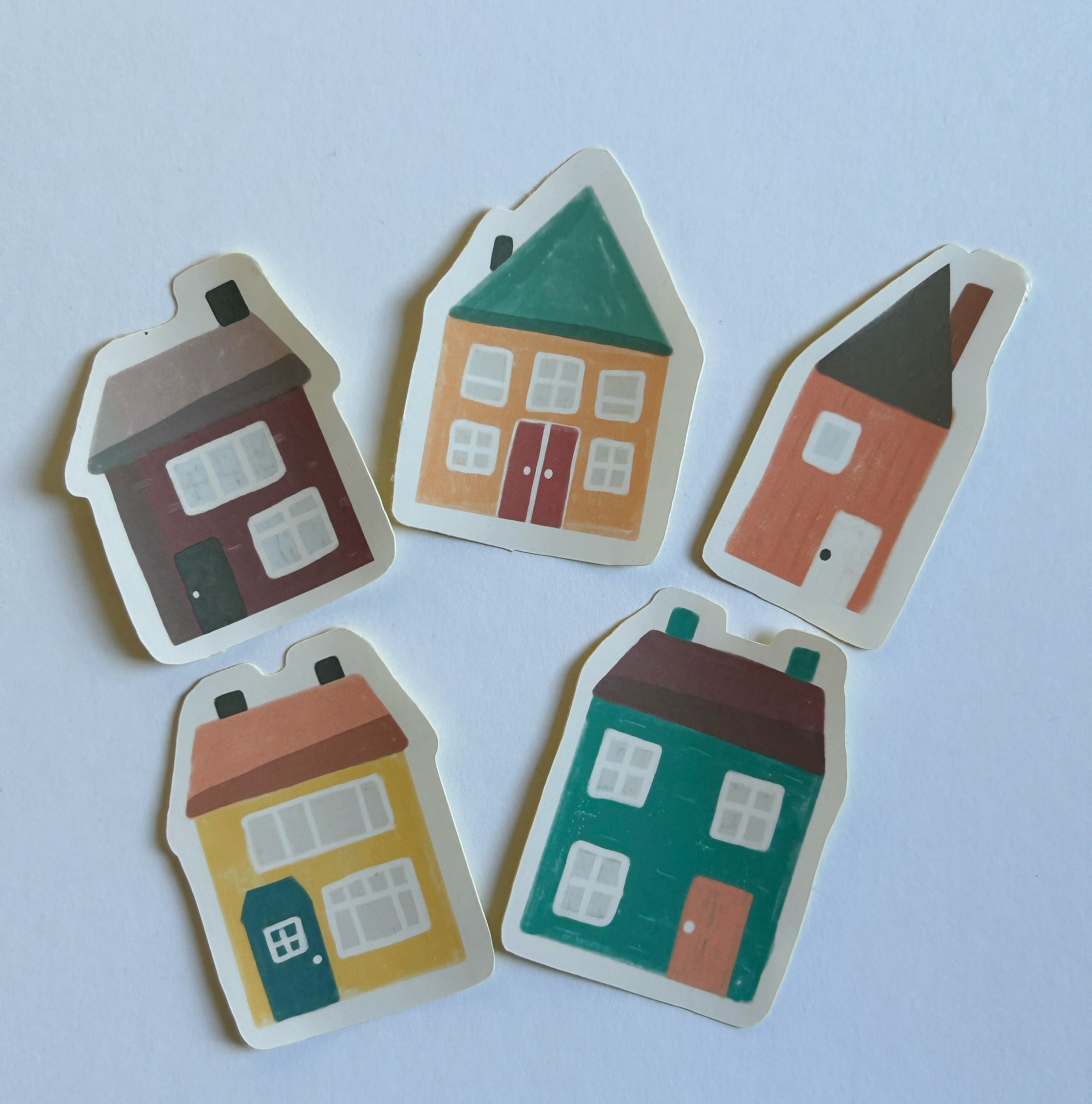 Cute House Sticker Pack, Sticker Bundle, Kawaii Cute Stickers ...