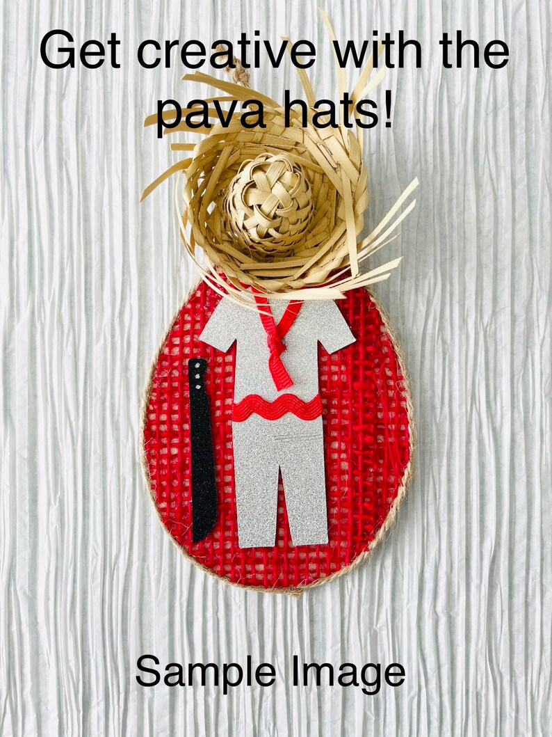 6 Mini Pava Hat Puerto Rican Christmas Gift or Dècor Party - Etsy