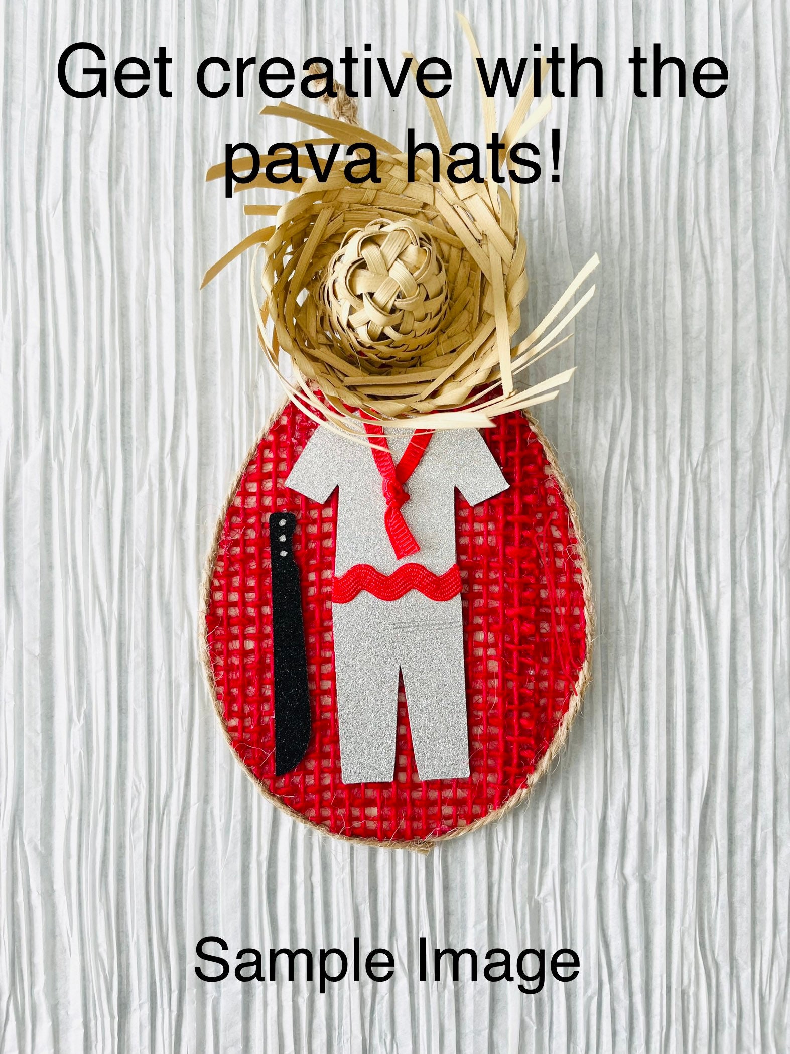 6 Mini Pava Hat Puerto Rican Christmas Gift or Dècor Party - Etsy