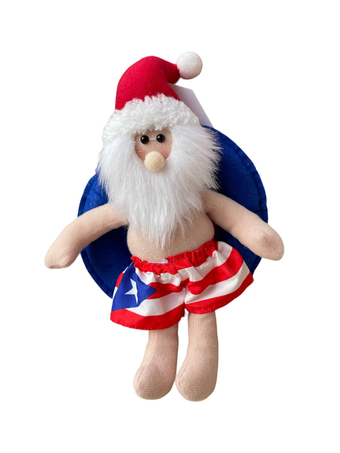 Santa Boricua Pool Ring Ornament - Etsy