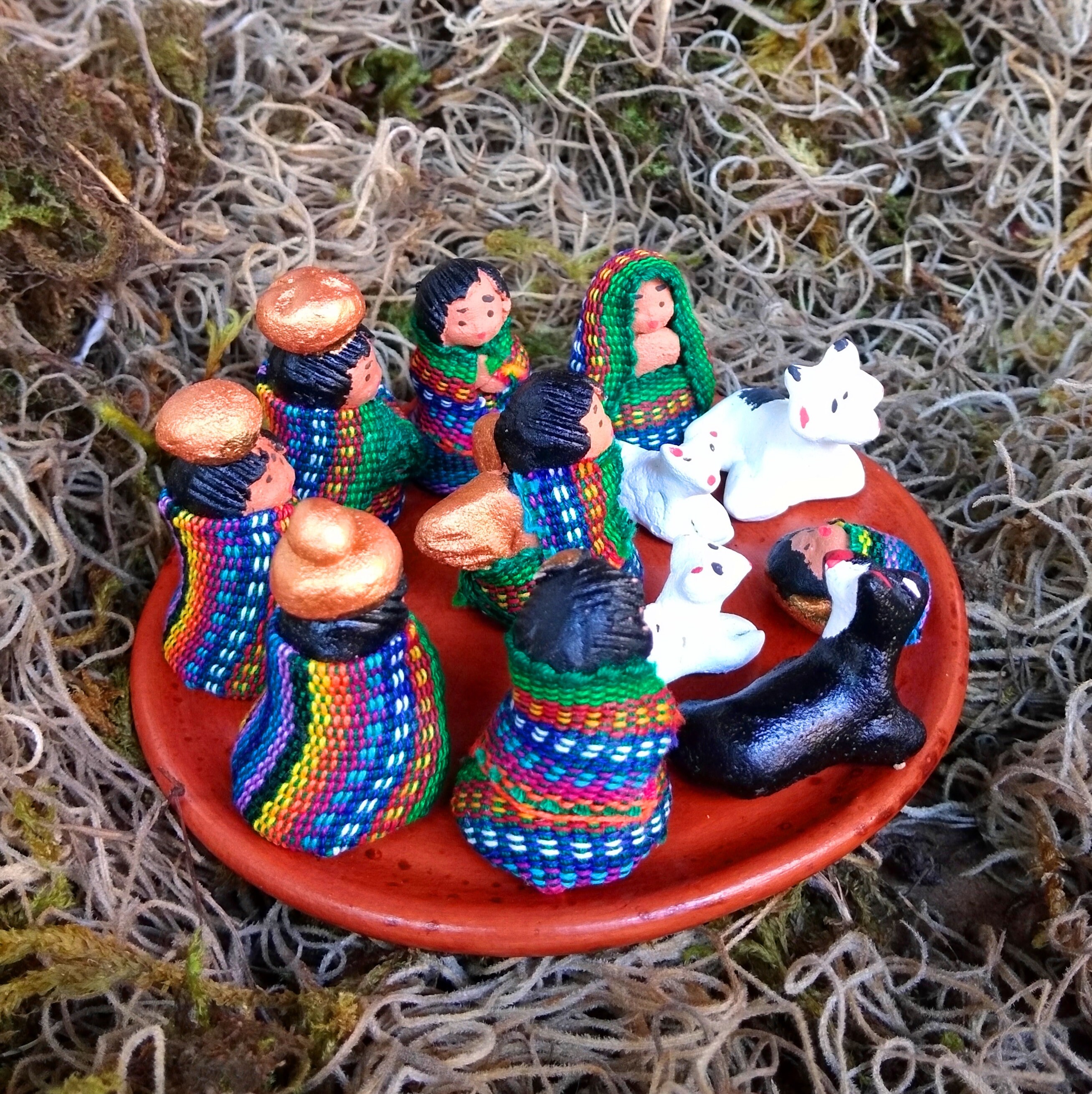 HUMBLENESS. Traditional Green Blue Nativity Scene Set - Etsy