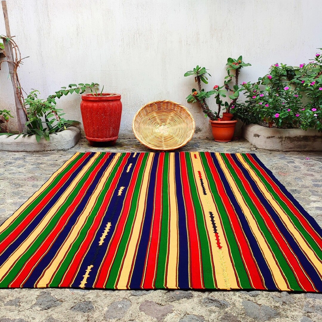 MASHENITA. Earth Brown Wool Throw Blanket Woven Wool Twin Size Blanket ...