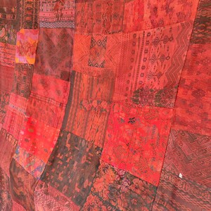 ACHOTE. Brown Queen Size Guatemalan Quilt for Bed | Queen Size Huipil ...