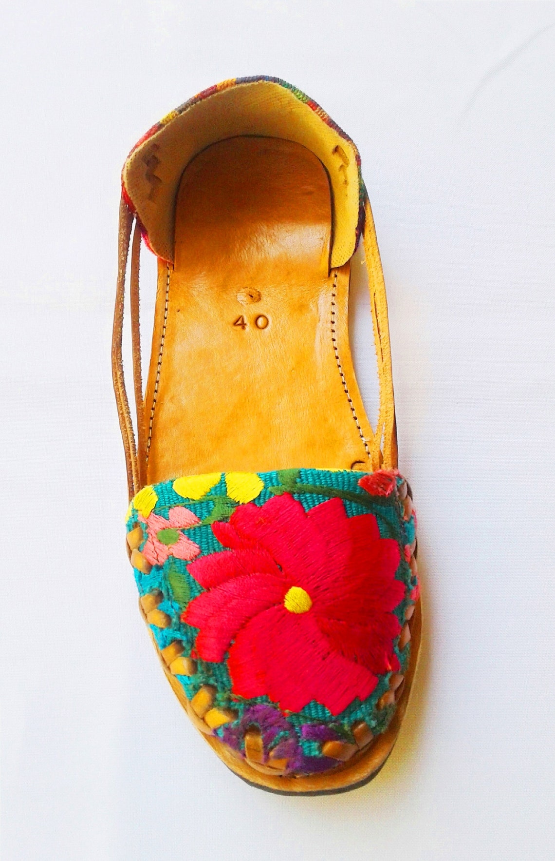 Guatemalan Handmade Huaraches Sandals for Women Size 9 / Boho | Etsy