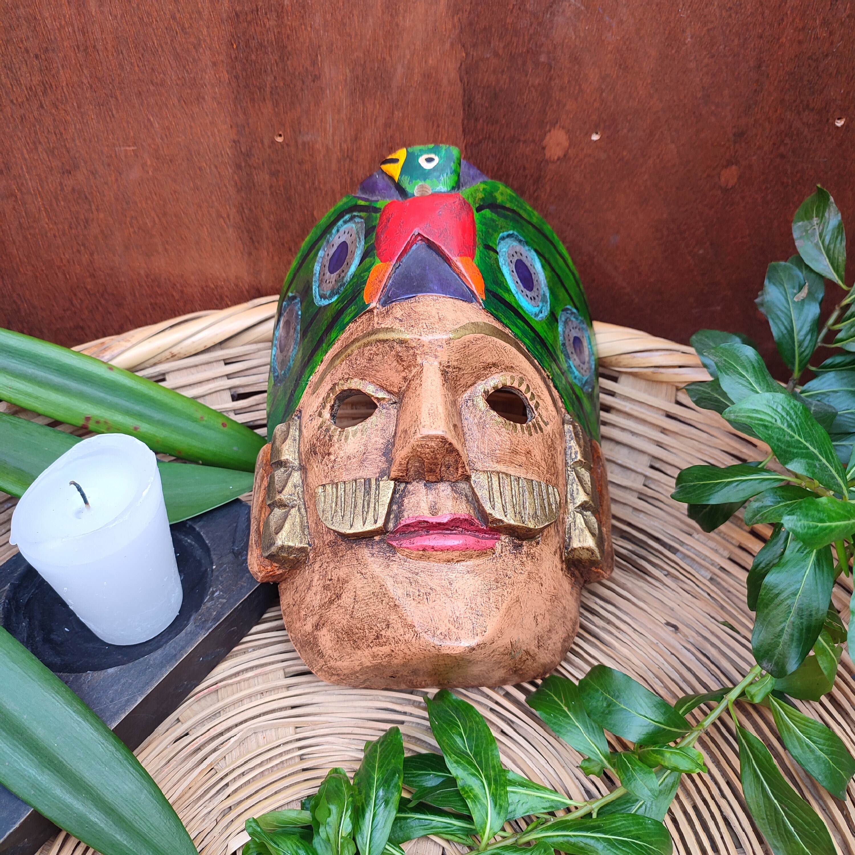 CRISTIANO. Guatemalan Wooden Folk Dance Mask for Wall Decor - Etsy