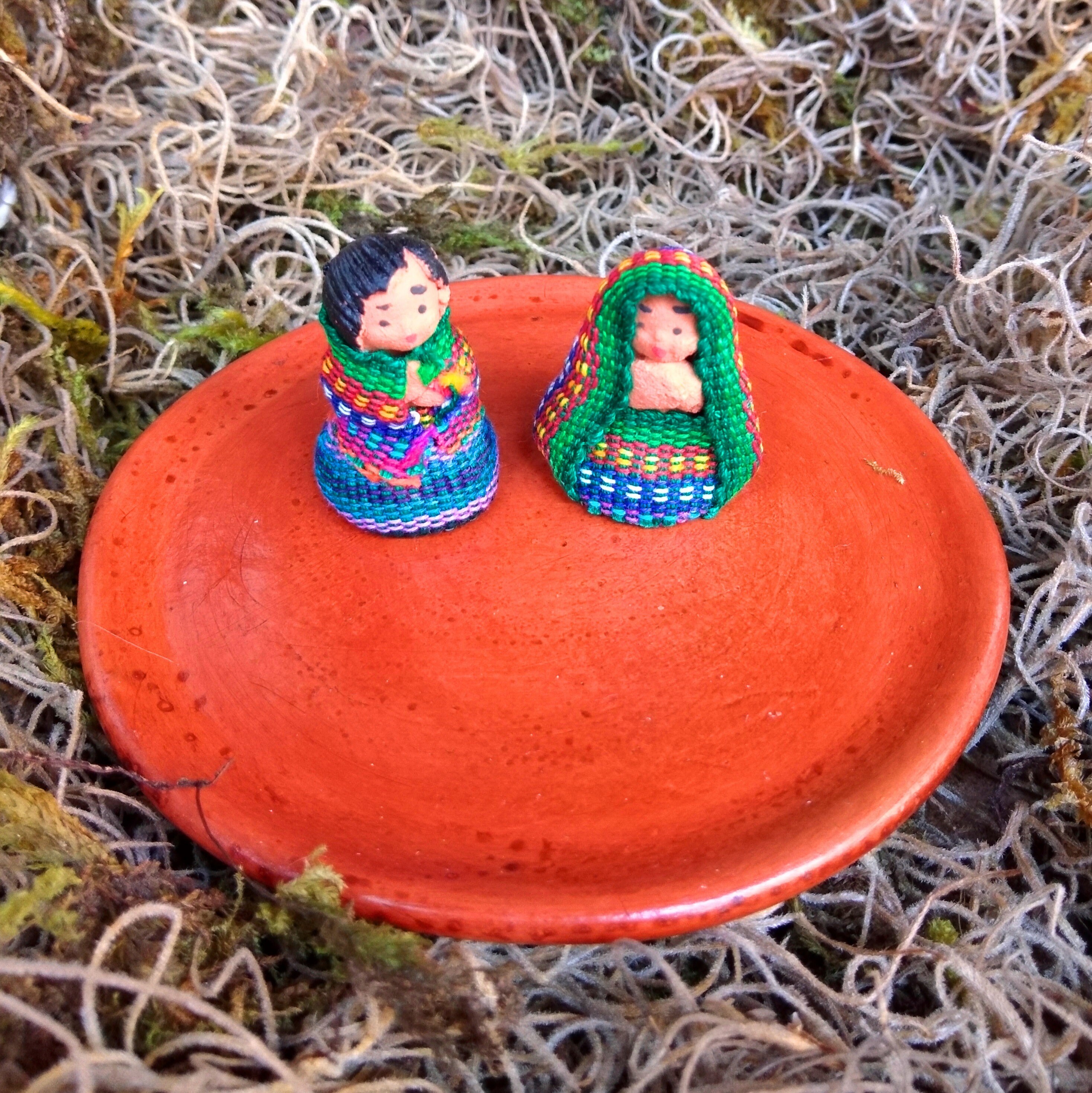 HUMBLENESS. Traditional Green Blue Nativity Scene Set - Etsy