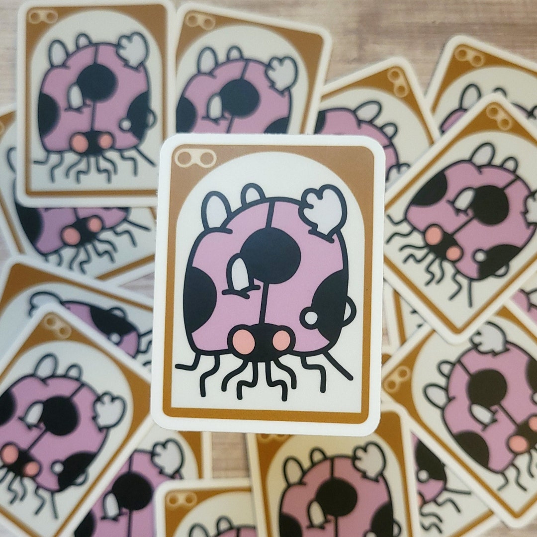 Infected Ladybug Creature Card Sticker - Grounded Inspired - Etsy